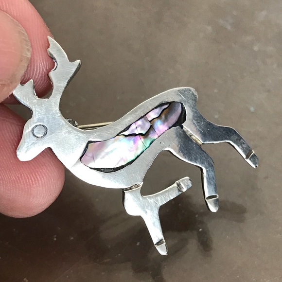 Vintage | Jewelry | Sterling Silver Deer Pin Taxco Mexico 925 Signed ...